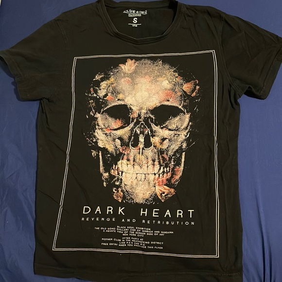 Blue Inc | Shirts | Black Skull Tshirt | Poshmark